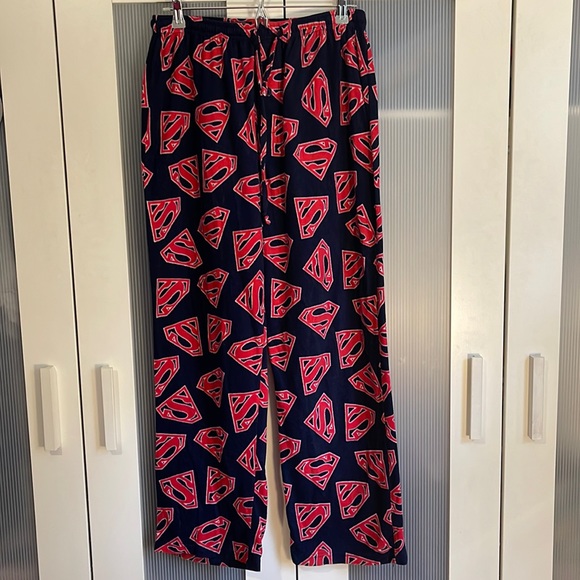 Pants | Superman Logo Pajama Pants | Poshmark